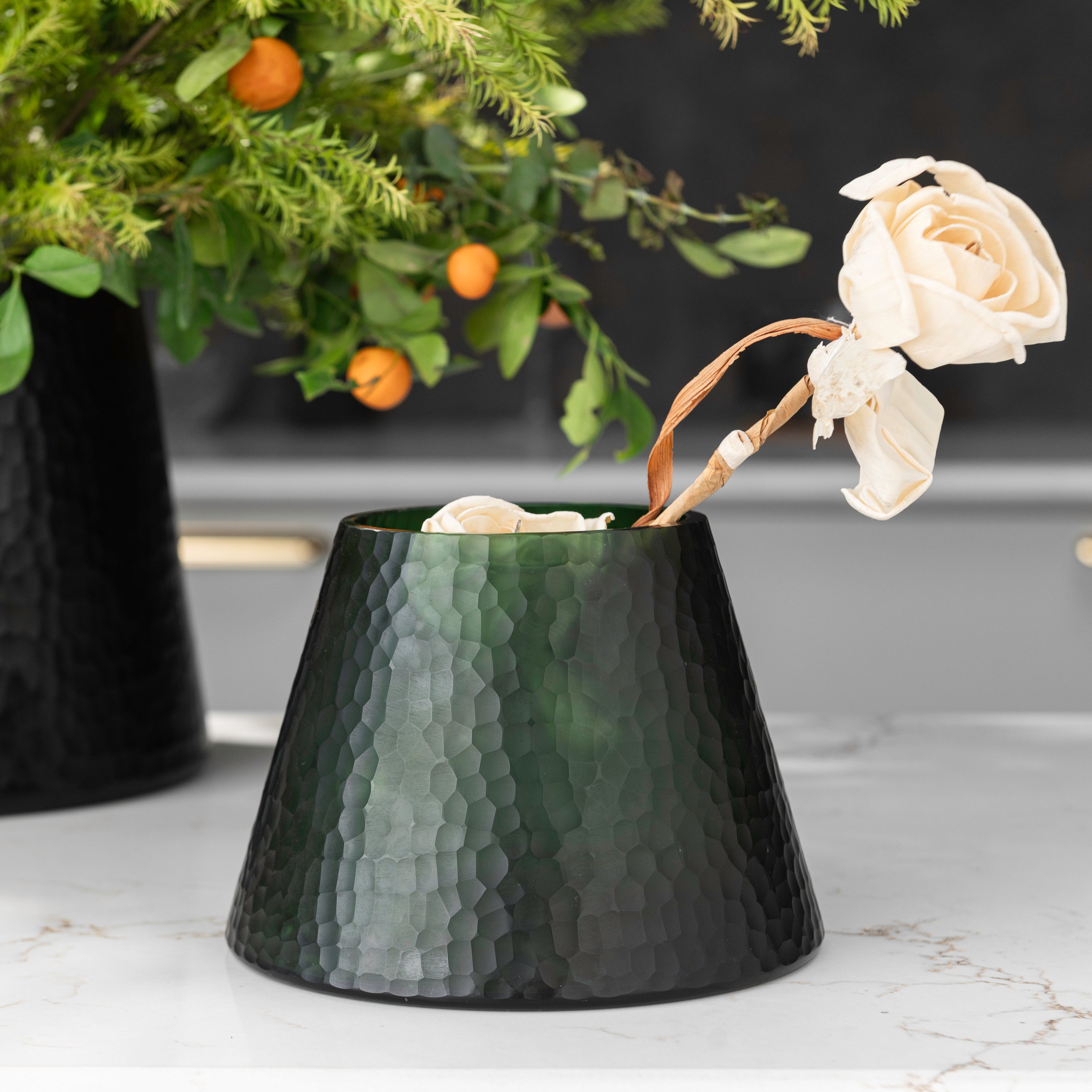 Emerald Green Vases | Buy Emerald Green Glass Flower Vases
