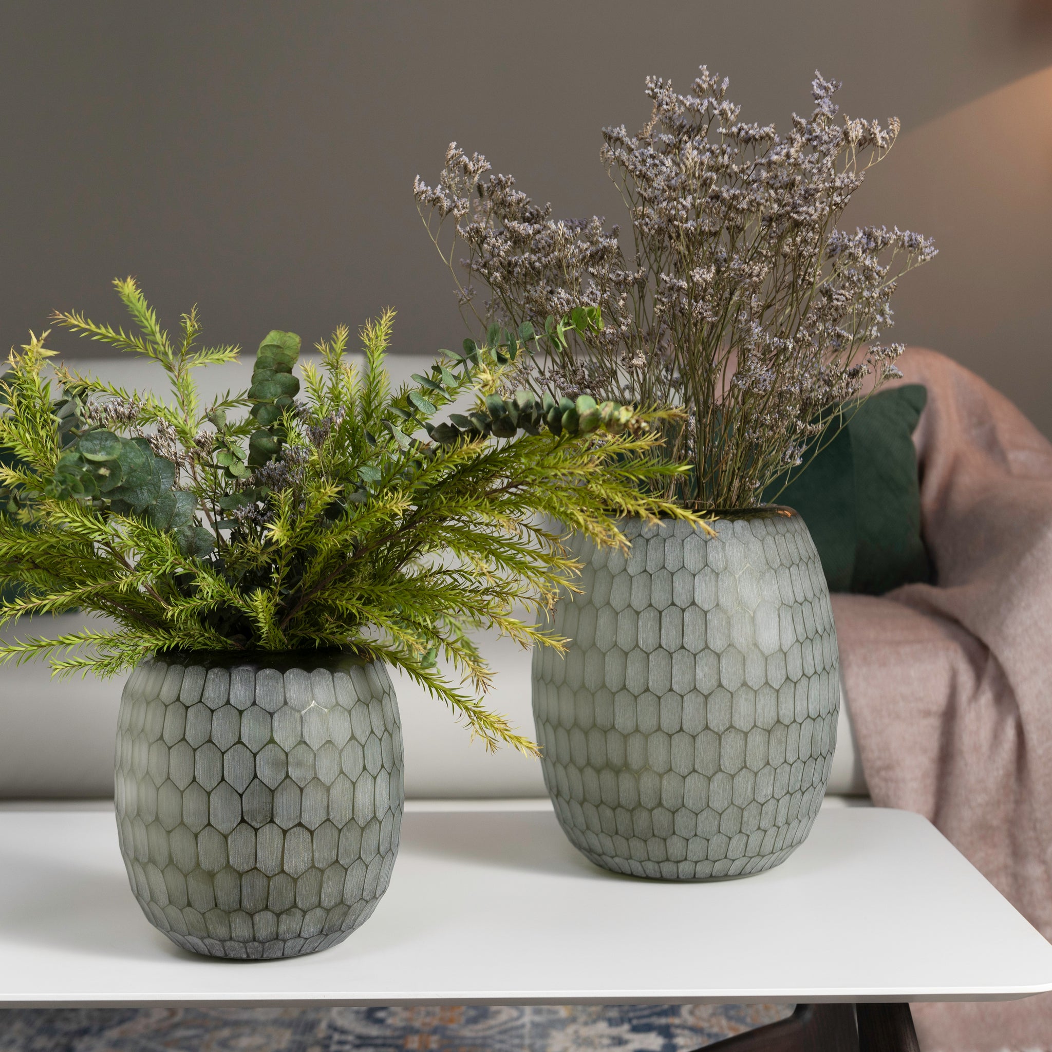 Geometric Harmony Hex Vases | Luxury Glass Vase Harmony Hex