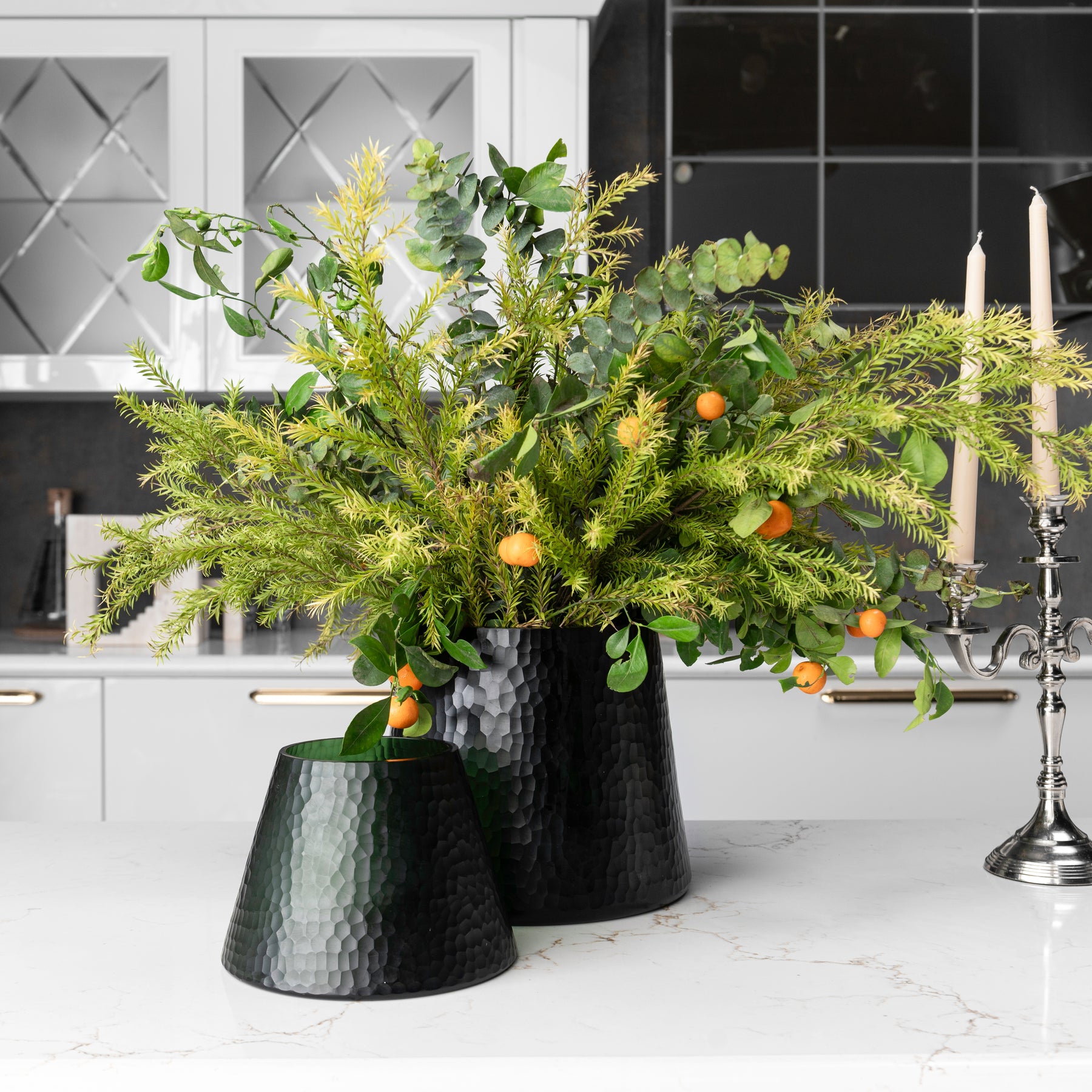 Emerald Green Vases | Buy Emerald Green Glass Flower Vases